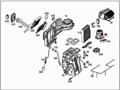 Genuine MERCEDES Cla Gla C117 W117 W156 W176 W242 Radial blower ...