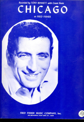 TONY BENNETT Sheet Music "Chicago" 1959 | eBay