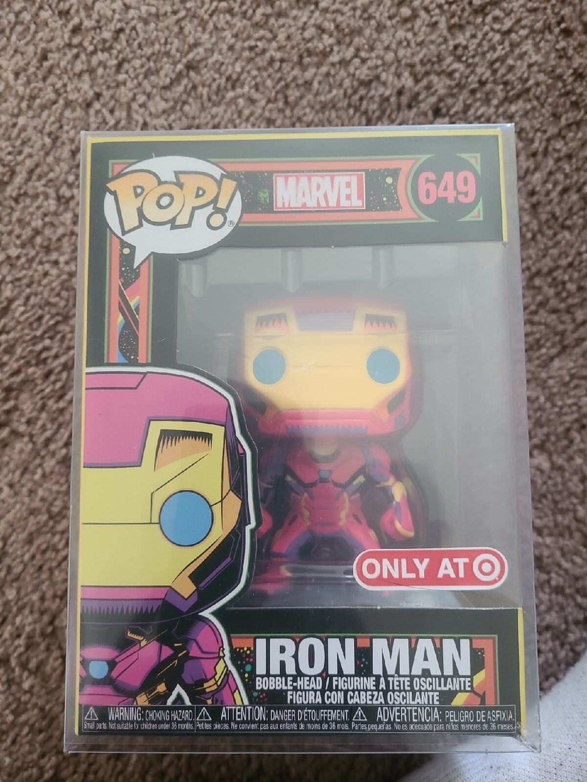 Funko POP! Marvel: Black Light Iron Man 649 | eBay