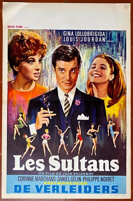 Belgian Poster THE SULTANS Louis Jourdan GINA LOLLOBRIGIDA Jean ...