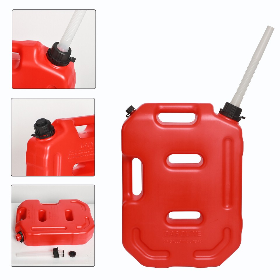 2.6Gallon 10L Fuel Can Emergency Backup Gas Tank for ATV UTV Offroad ...