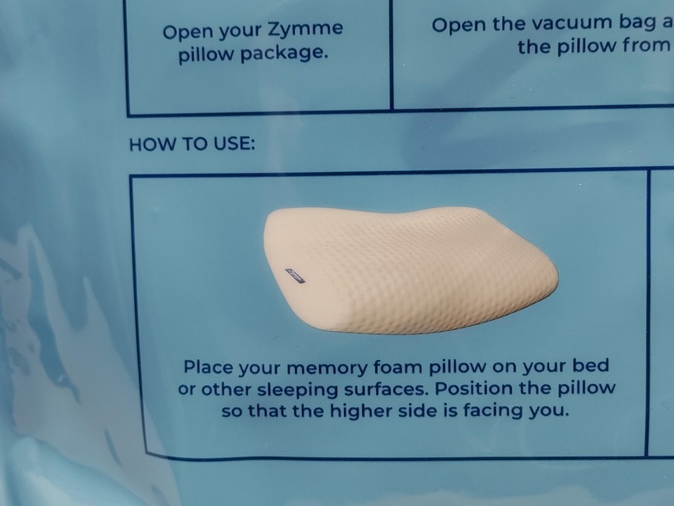 Zymme Cervical Neck Pillow | Memory Foam Pillows for Side, Back, Front ...