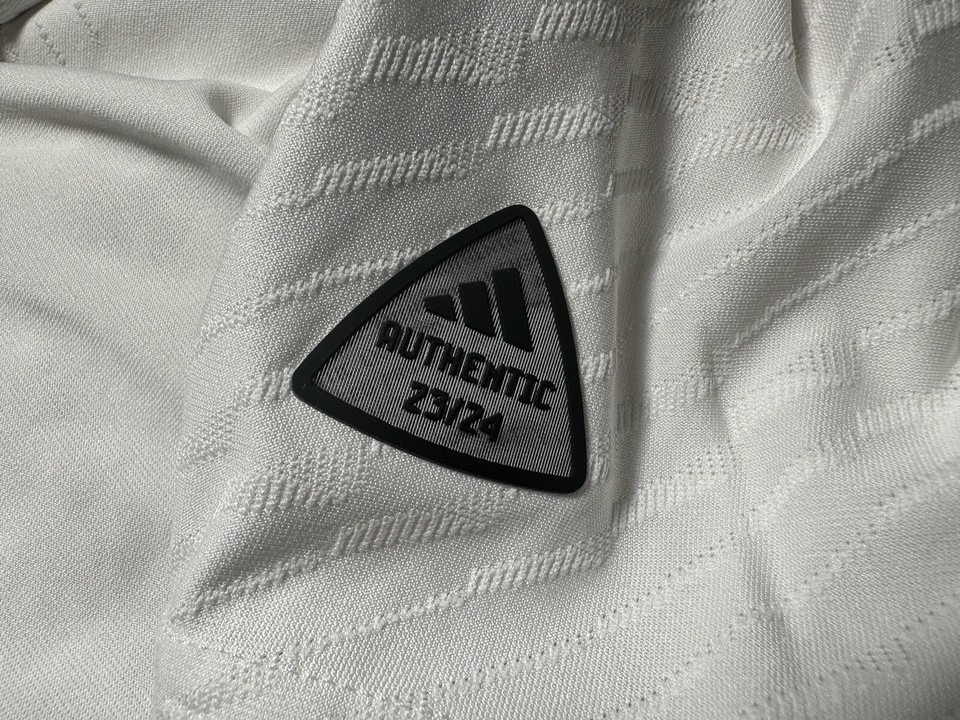 Real Madrid 23/24 Home Adidas Heat.Rdy Authentic Soccer Jersey Size L ...