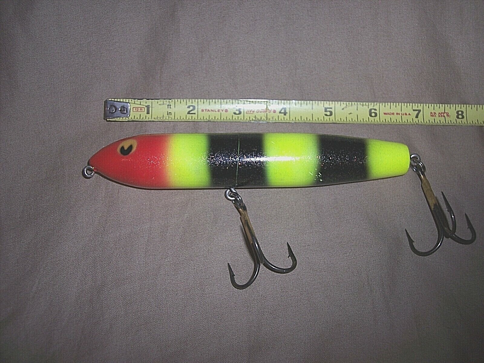 6.5" Top Water Lure Muskie Pike Bass Floating Fishing Lure Big Game ...