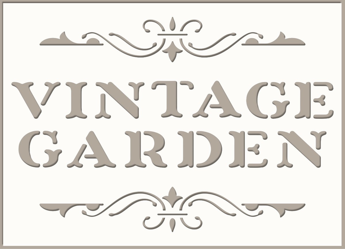 Rustic Garden Sign Stencils