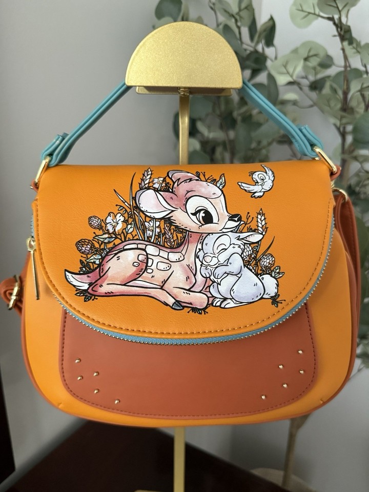 Loungefly Disney Bambi & Thumper Floral Forest Crossbody Bag Purse | eBay
