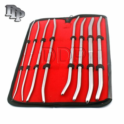 NEW PREMIUM GERMAN GRADE PRATT DILATOR SOUNDS 8/SET SURGICAL MEDICAL ...