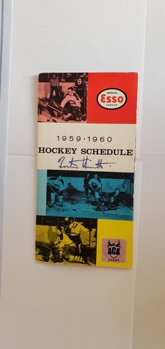 Schedule Hockey 1959-1960 Authentic Foster Hewitt Autographed | eBay