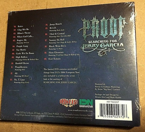 Proof – Searching For Jerry Garcia - CD +DVD 805386029726 - SEALED MINT ...