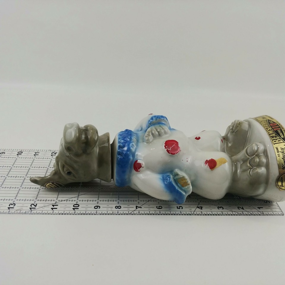 Vintage 1968 Jim Beam Trophy Clown Donkey Whiskey Bottle Decanter ...