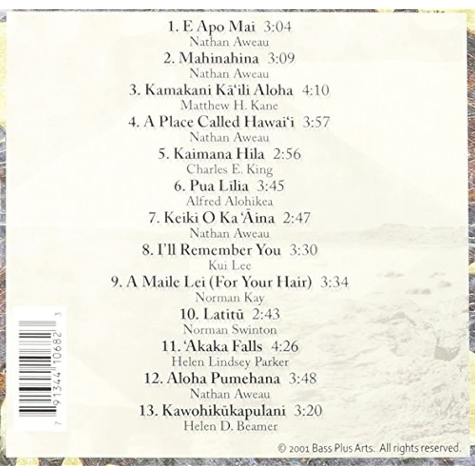Nathan Aweau - E Apo Mai (CD) Music Album Audio Hawaiian **B2G1**B5G5 ...