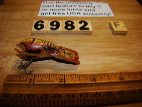 U6982 F ARBOGAST SINGLE HOOK MUD BUG COOL CRAW PATTERN FISHING LURE | eBay