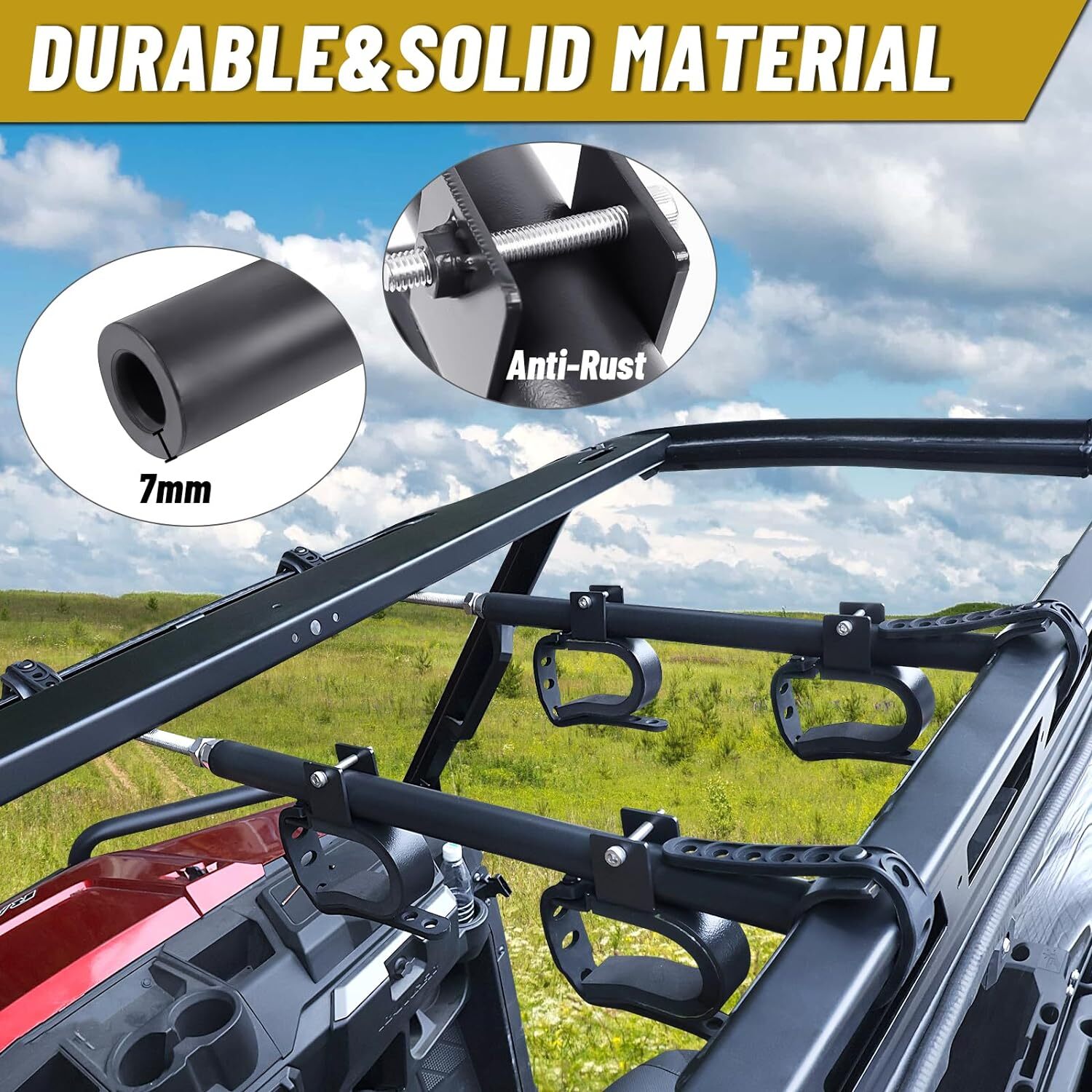 Overhead Roof Gun Rack Carrier For John Deere Gator Polaris Ranger ...