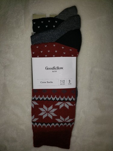 Goodfellow co Crew Socks Shoe Size 7-12 3 Pairs (S1) | eBay