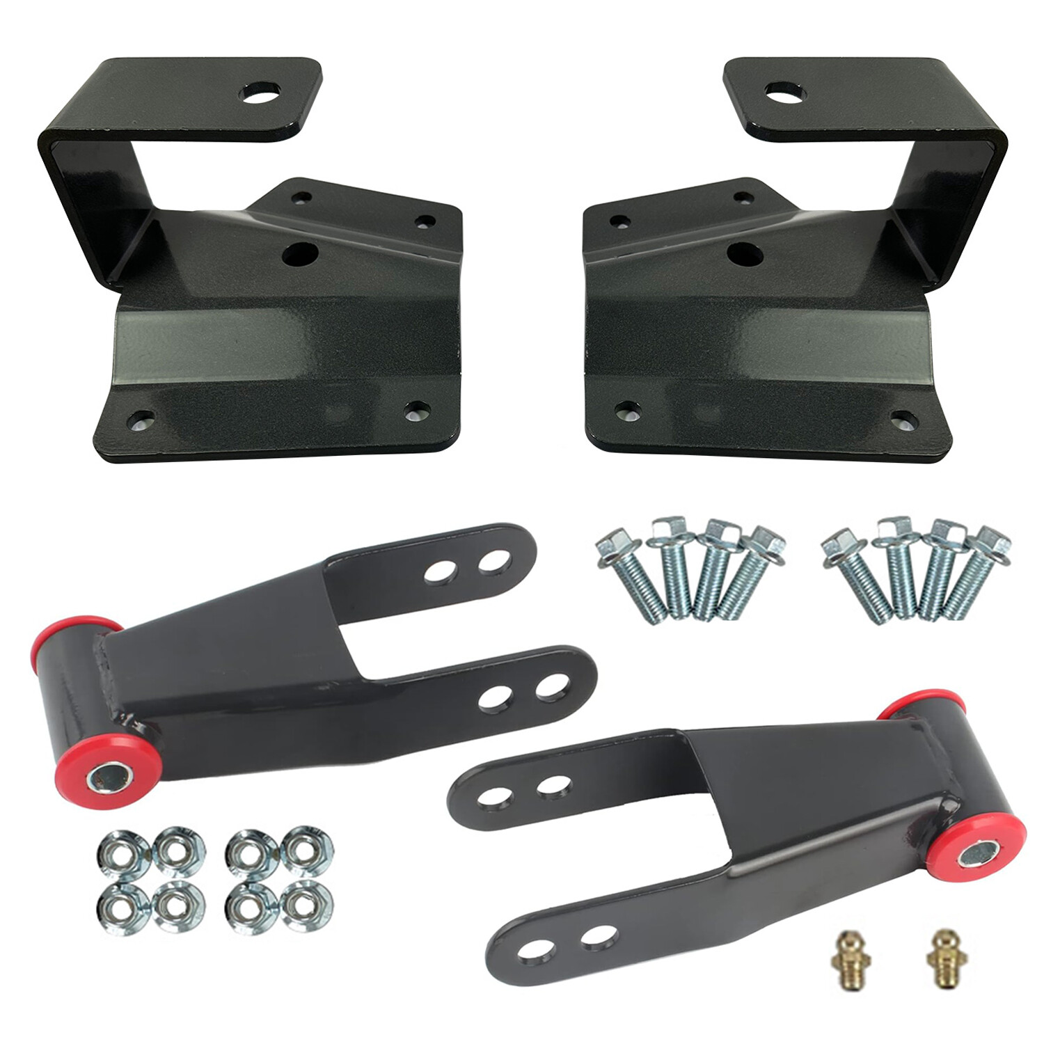 For 1999-06 Chevy Silverado 1500 GMC Sierra 4'' Rear Drop Shackles ...