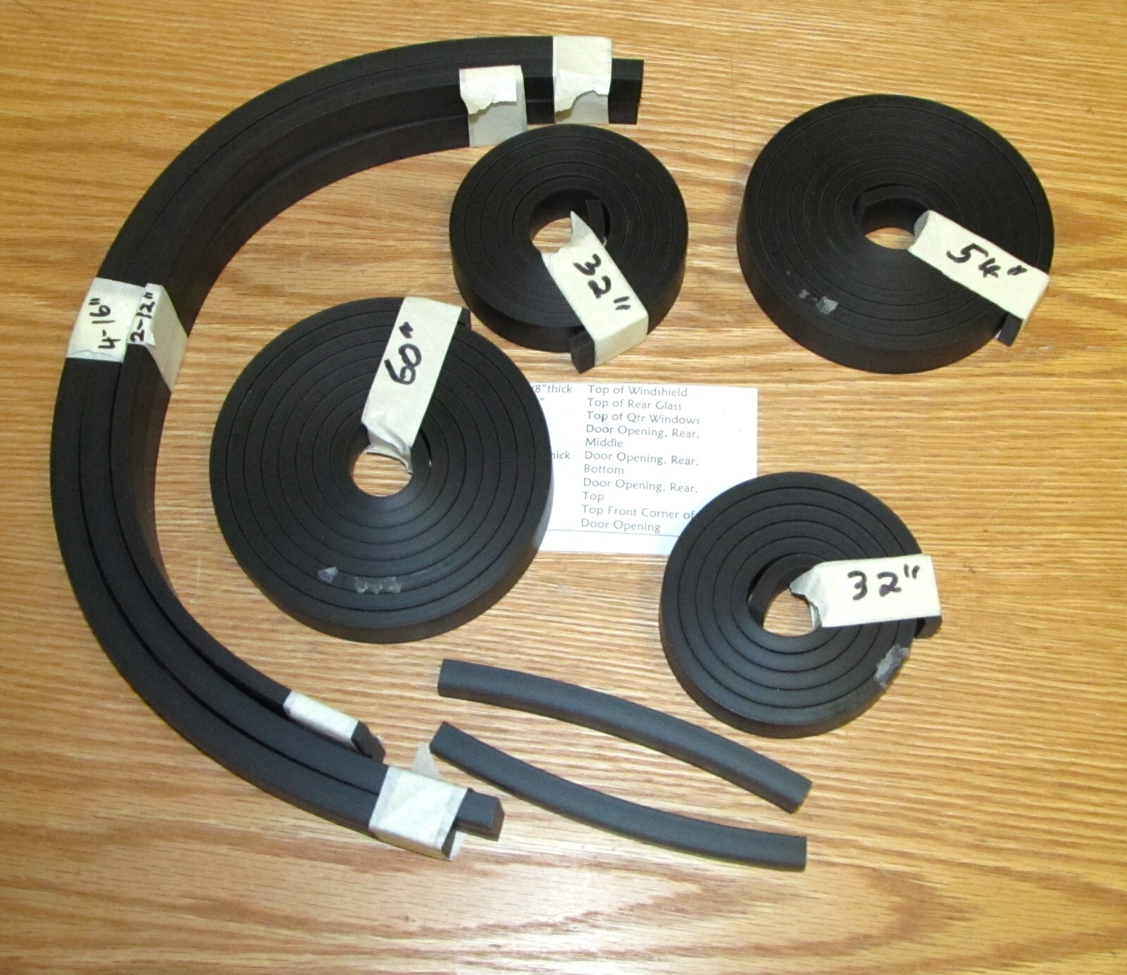 1955 CHEVY UPHOLSTRY TACKING TACK STRIP SET 2 DOOR SEDAN | eBay