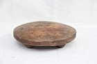 HUNCHBACKED ANTIQUE WOODEN TOOL - SINGLE WOOD RUMALI ROTI, BREAD MAKING ...