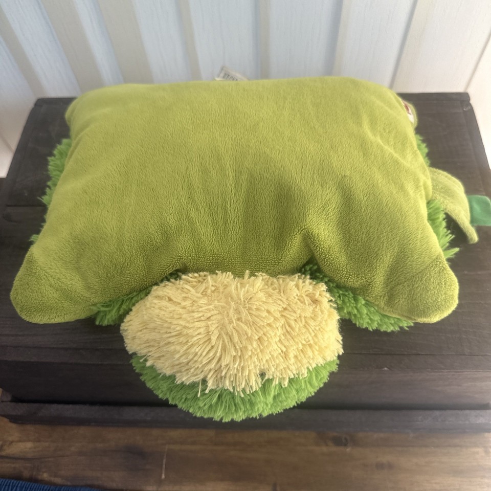 Pee-Wees Pillow Pets Frog Green Stuffed Plush Pee Wee 12" 2010 Lil Frog ...