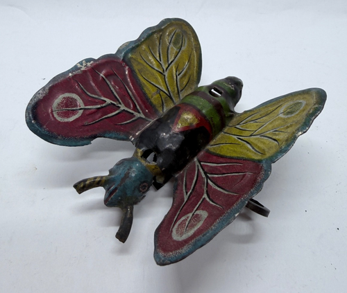 Antique DRGM Germany Tin 4" Butterfly Wind Up Push Toy | eBay
