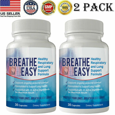 Breathe Easy Respiratory Wellness Support Dietary Supplement 60 ...