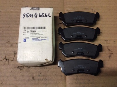 New Factory OEM AC Delco GM Disc Brake Pad Pads Rear 96405131 | eBay