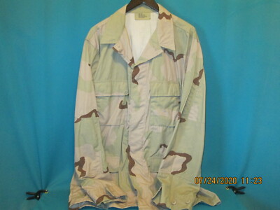US Military DCU Army Shirt Jacket Desert Tri-Color Camo Large–Long (A ...