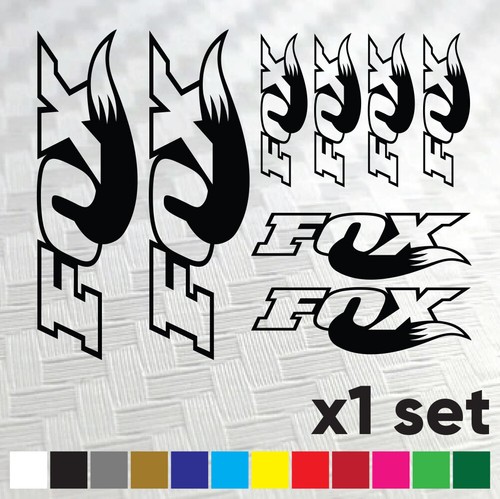 FOX Bike Stickers Vinyl Decal Frame Cycle Bicycle - Set of 8 Logos | eBay