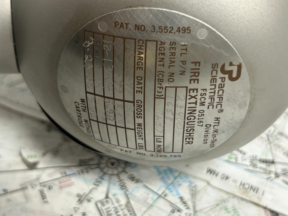 FIRE EXTINGUISHER P/N: 23400 Pacific Scientific | eBay