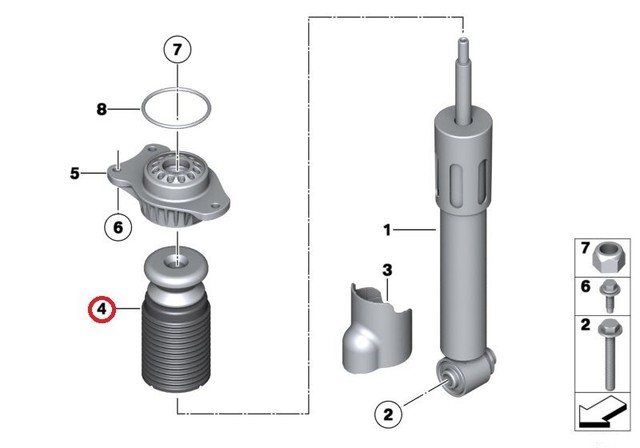 GENUINE BMW 5 SERIES F11 REAR SPRING STRUT SHOCK ABSORBER DAMPER ...