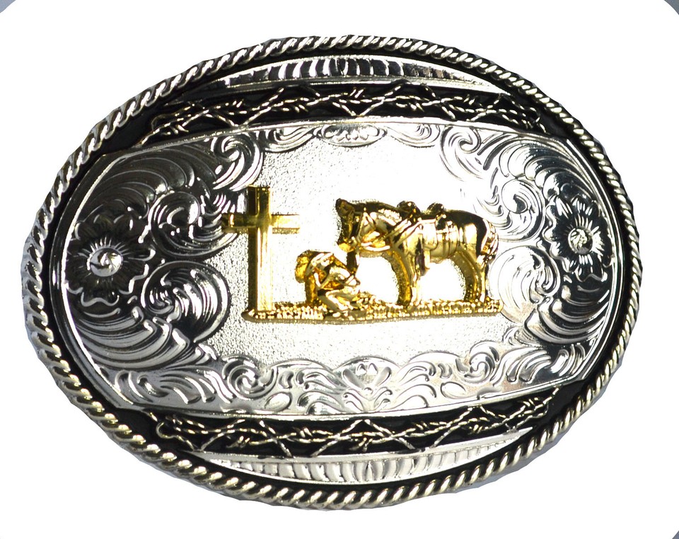 western large rodeo buckles men's cowboy praying cross rooster bull ...