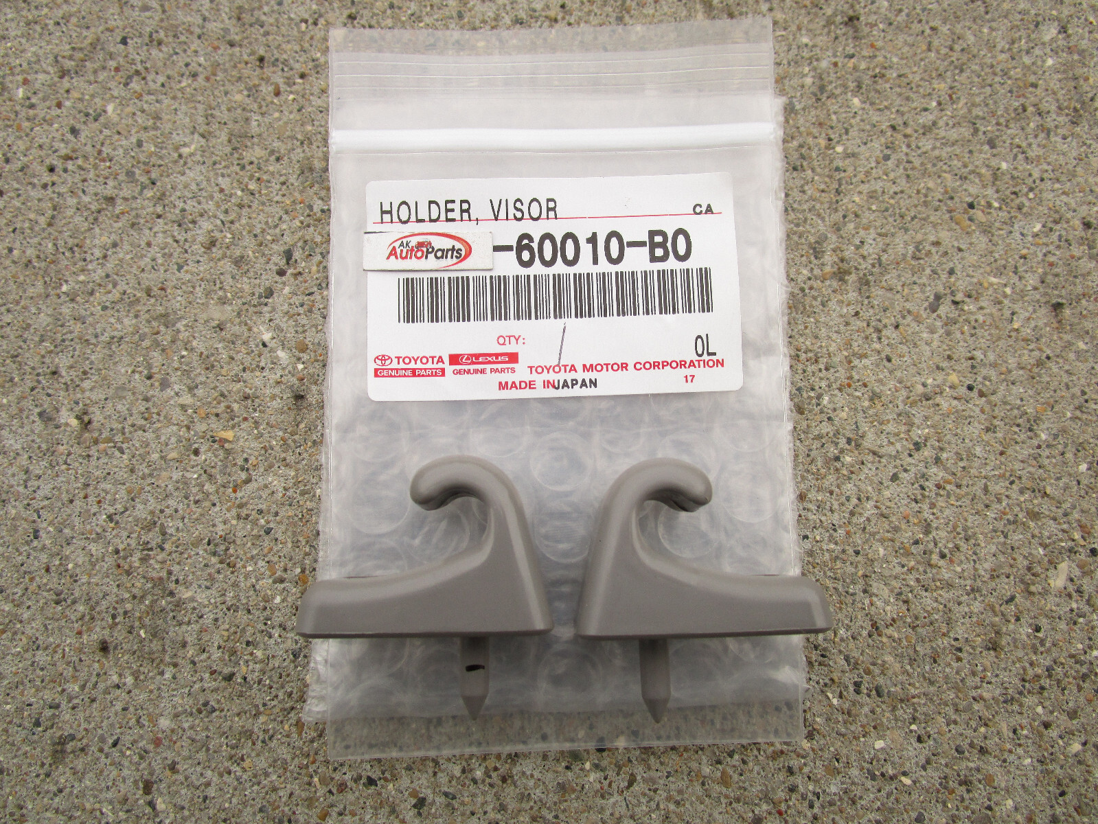 91 - 95 TOYOTA LAND CRUISER FJ80 FZJ80 SUN VISOR HOLDER CLIP QTY 2 OEM ...