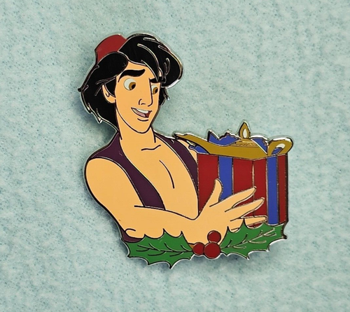 Disney Holiday Reveal Conceal Aladdin Christmas Gift Present Lamp Pin ...