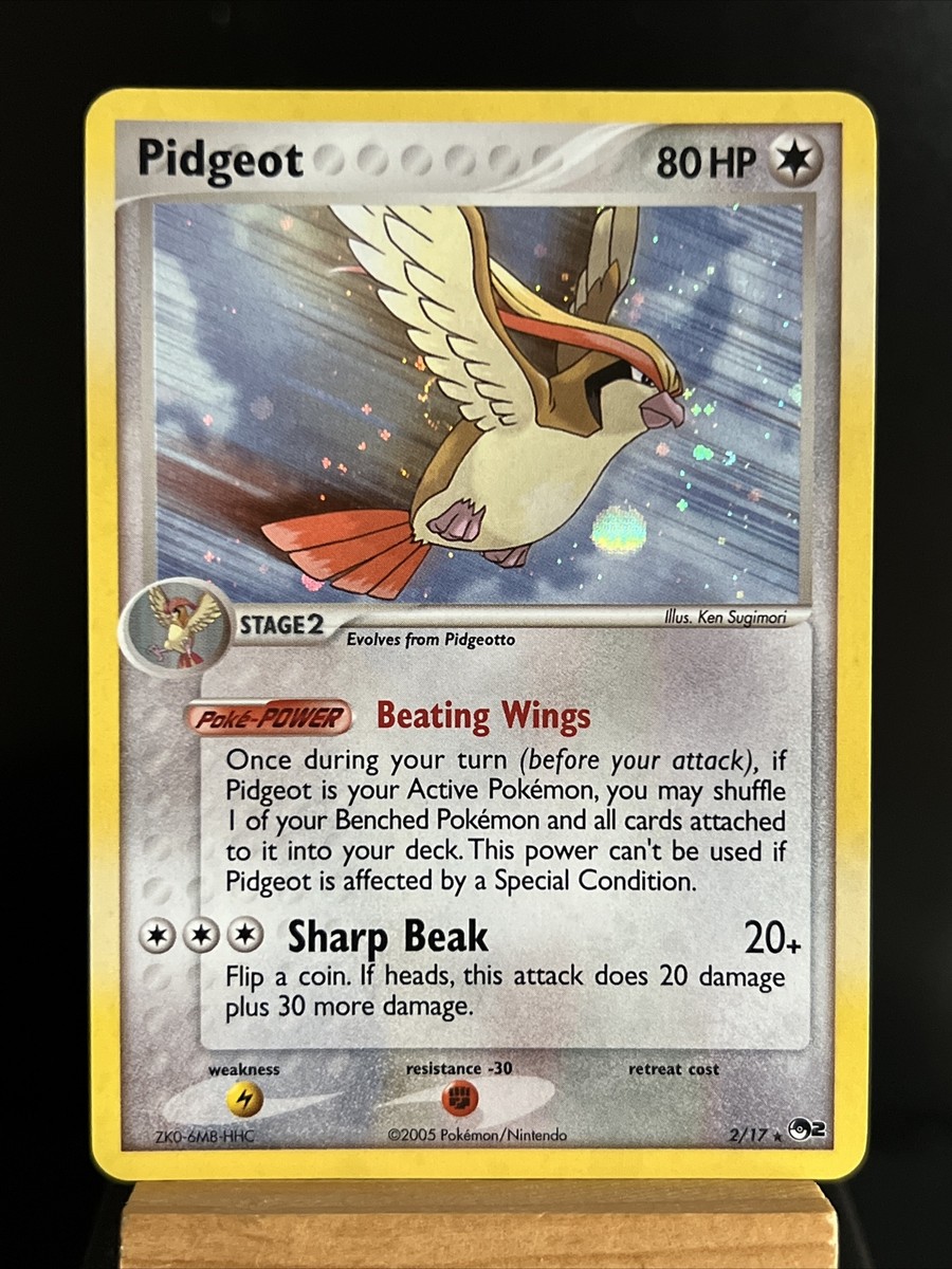 Pidgeot Simple Background Pidgeotto Pokemon Card Pidgeot 2/17 Pop