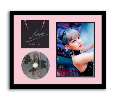 Blackpink Lisa Autographed Signed 11x14 Framed CD Photo Born Pink Venom ...