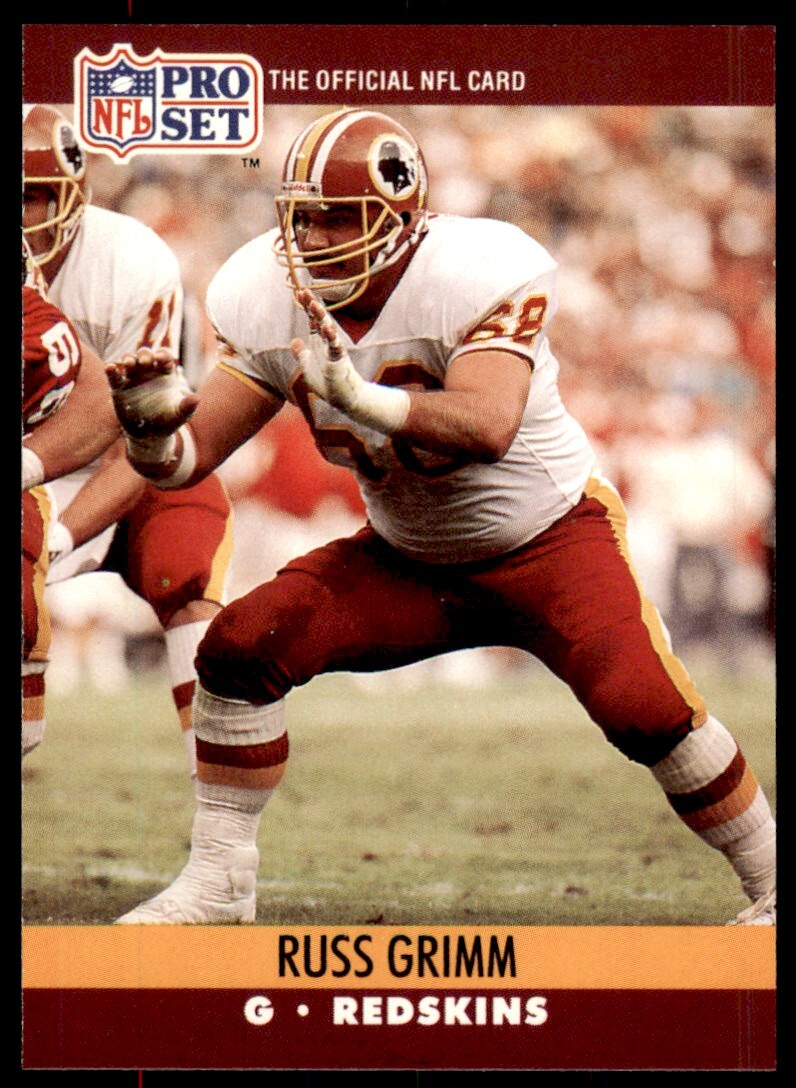1990 Pro Set Russ Grimm Washington Redskins #663 | eBay