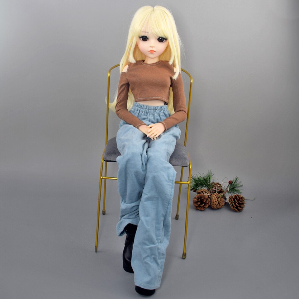 1/3 BJD Dolls 24inch Women BJD Doll with Blonde Hair Fashion Clothes ...