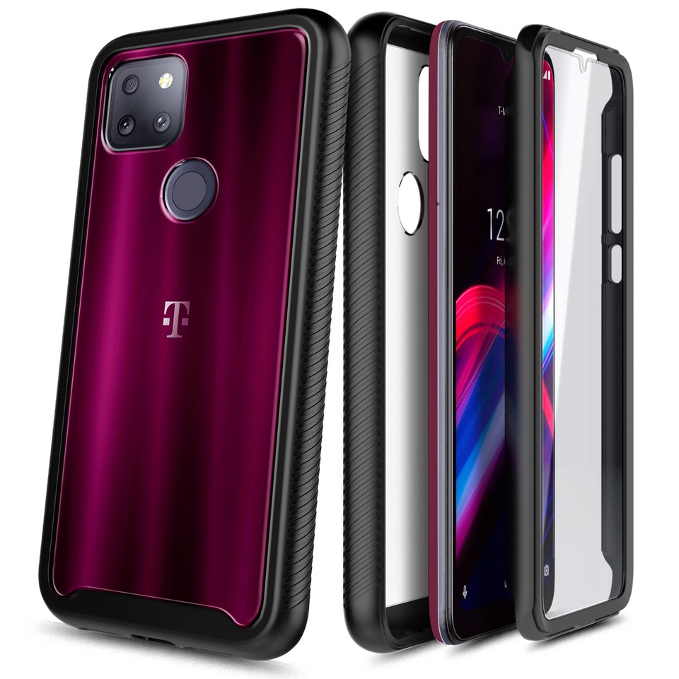 For T-Mobile REVVL 4/Revvl 4+/5G Phone Case Full Body +Built-In Screen ...