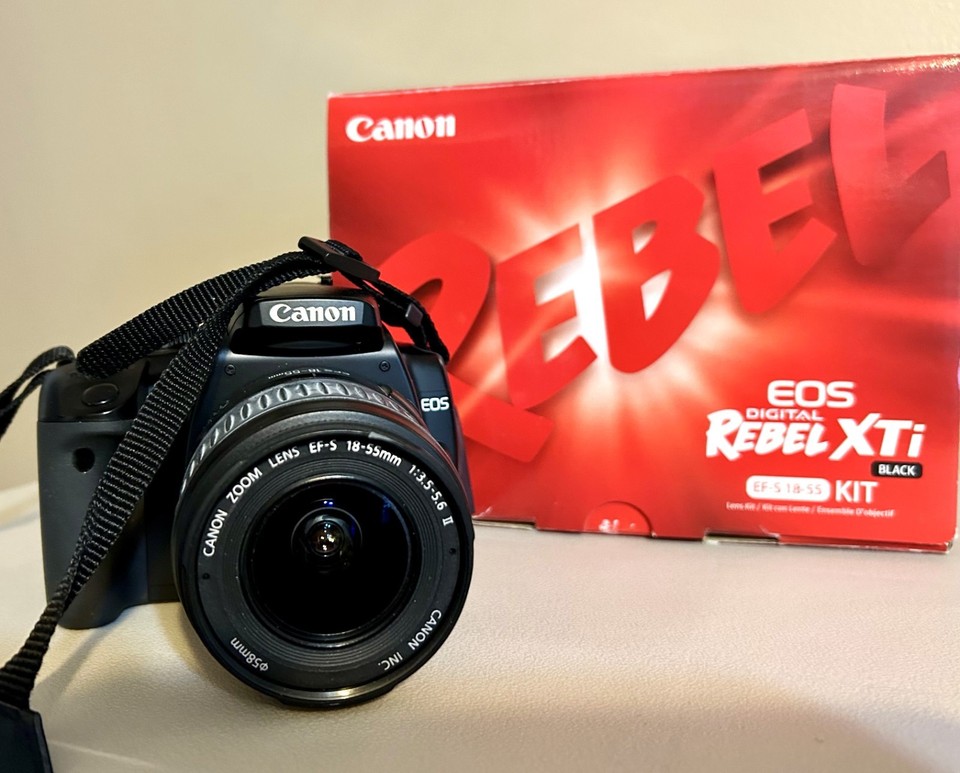 CANON EOS REBEL XTi DIGITAL CAMERA BUNDLE plus EF 75-300mm LENS | eBay
