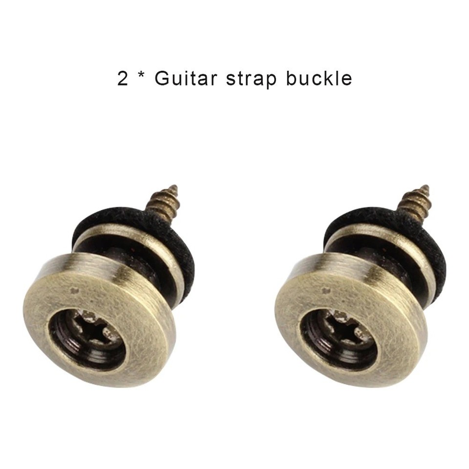 2PCS Guitar Strap Lock Guitar Strap Button Mushroom Head Guitar Screw ...