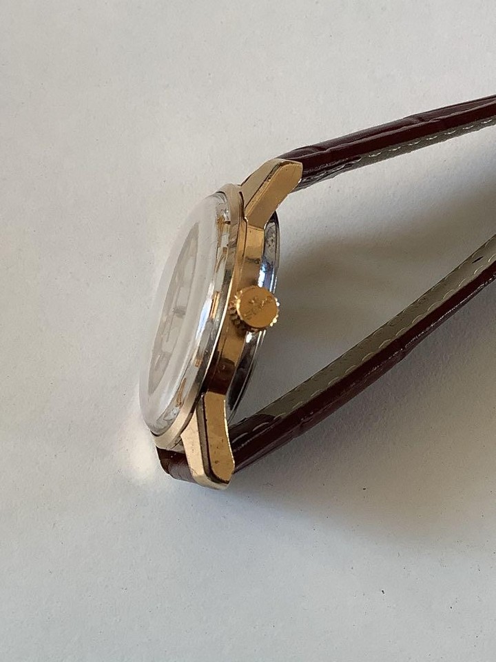 Grand Seiko 57GS 5722 9010 Cap Gold 36mm 1966 Working Leather Strap ...