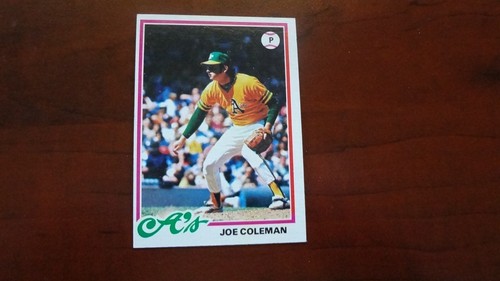 1978 TOPPS # 554 JOE COLEMAN BASEBALL CARD | eBay