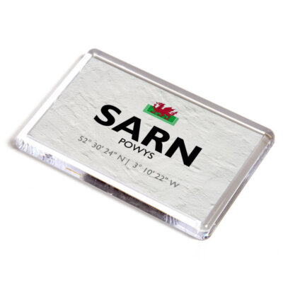 FRIDGE MAGNET - Sarn, Powys, Wales - Lat/Long SO2090 | eBay UK