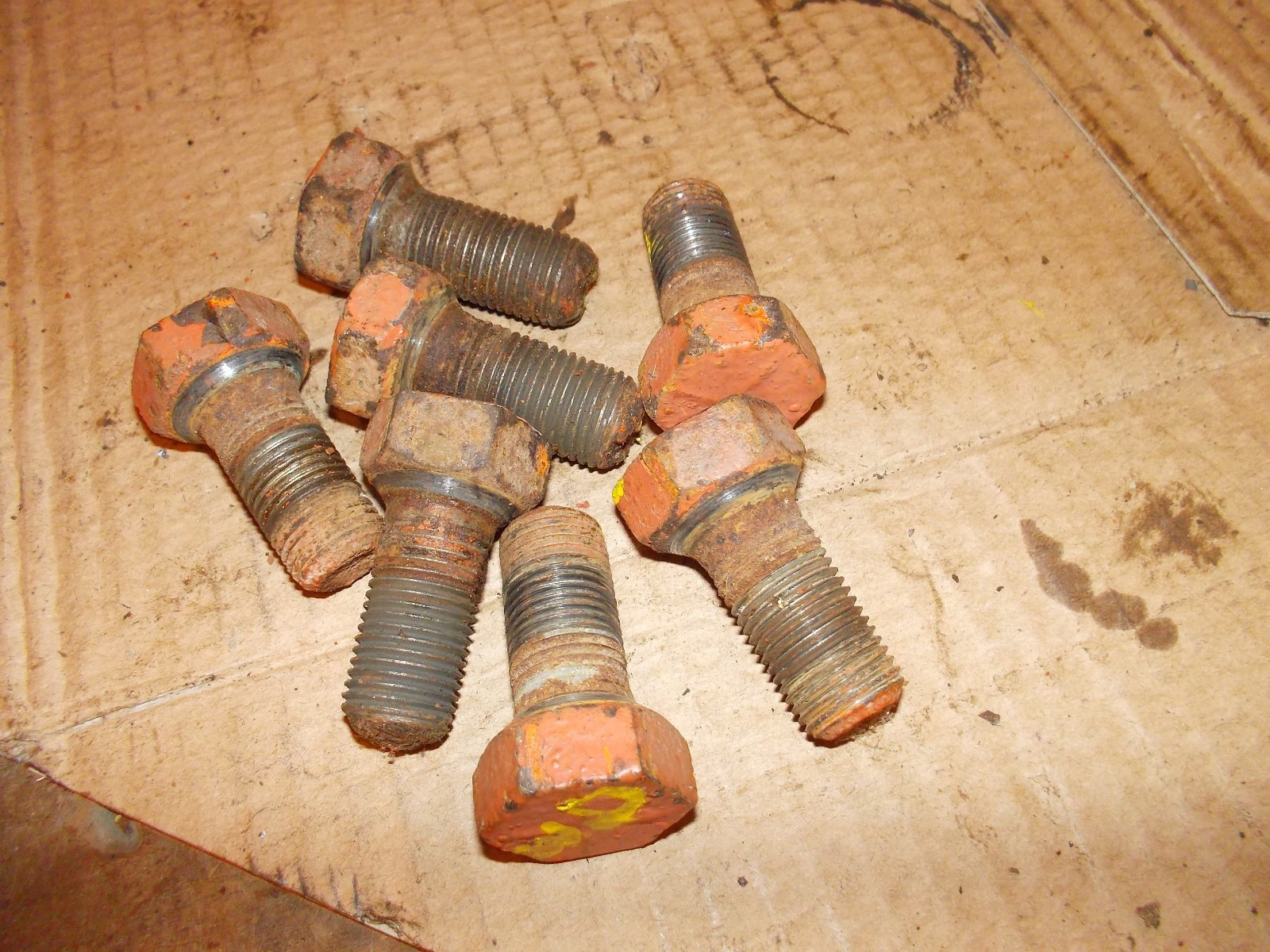 (7) Allis Chalmers tractor AC WD WD45 45 rear hub center stud bolts ...
