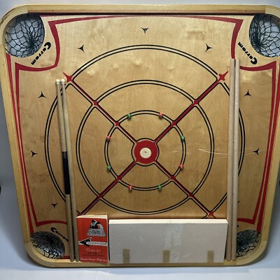 Vintage Carrom Industries Inc Game Board No 106 Game Pcs Sticks please ...