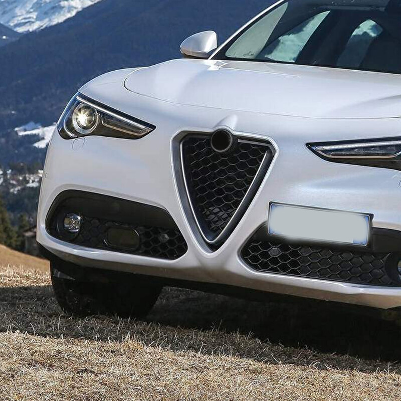 For 2017+ Alfa Romeo Stelvio Ornament Grille ACC Forward Radar Cover ...