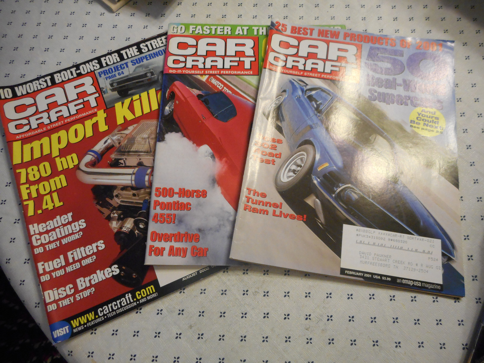 Lot Of 3 Car Craft Magazines 2001 2002 | eBay