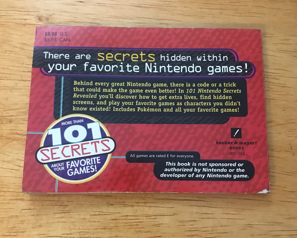 101 Nintendo Secrets Revealed (Paperback: Children's, Video Games ...