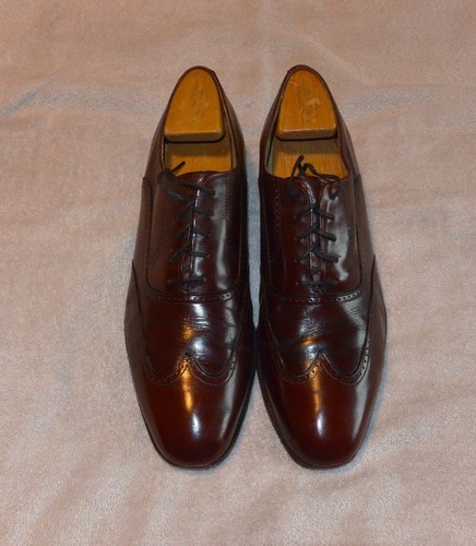 Vintage/Classic Freeman Men's Burgundy Leather Dress Shoes | eBay