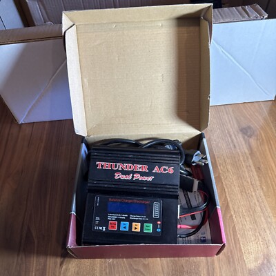 Dual Power Thunder AC6 Balance Charger/Discharger RC Car Plane USED | eBay