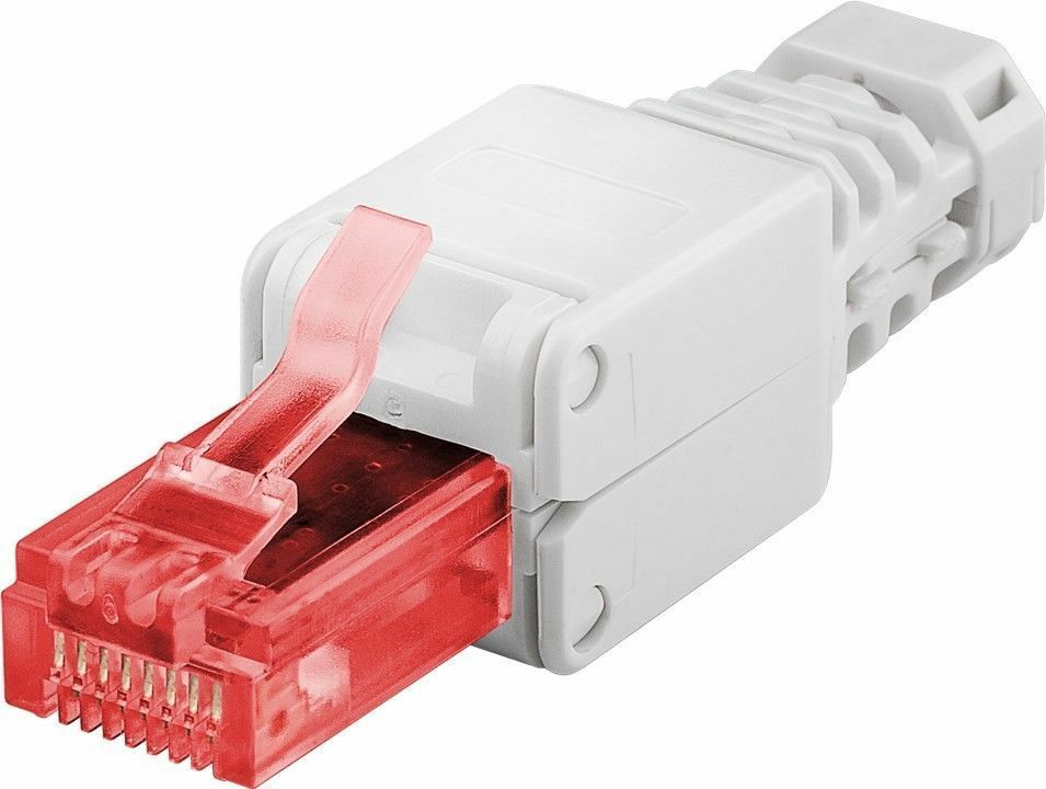 Crimpstecker RJ45 LAN Stecker CAT6 250 MHz werkzeugfrei starre und ...
